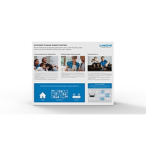 Linksys AC2600 4 x 4 MU-MIMO Dual-Band Gigabit Router with USB 3.0 and eSATA (EA8500)