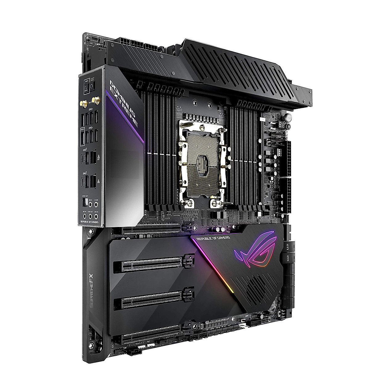 ASUS ROG Dominus Extreme Intel LGA 3647 for Xeon W-3175X (C621) 12 DIMM DDR4 M.2 U.2 EEB Performance Motherboard with Aquantia 10G LAN, USB 3.1