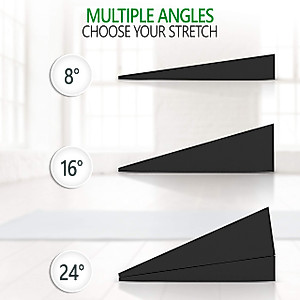 Lumia Wellness Adjustable 13" Foam Incline Slant Boards 4pc set - Professional Large Yoga Foam Wedge for Leg, Calf, Ankle, and Foot Stretching