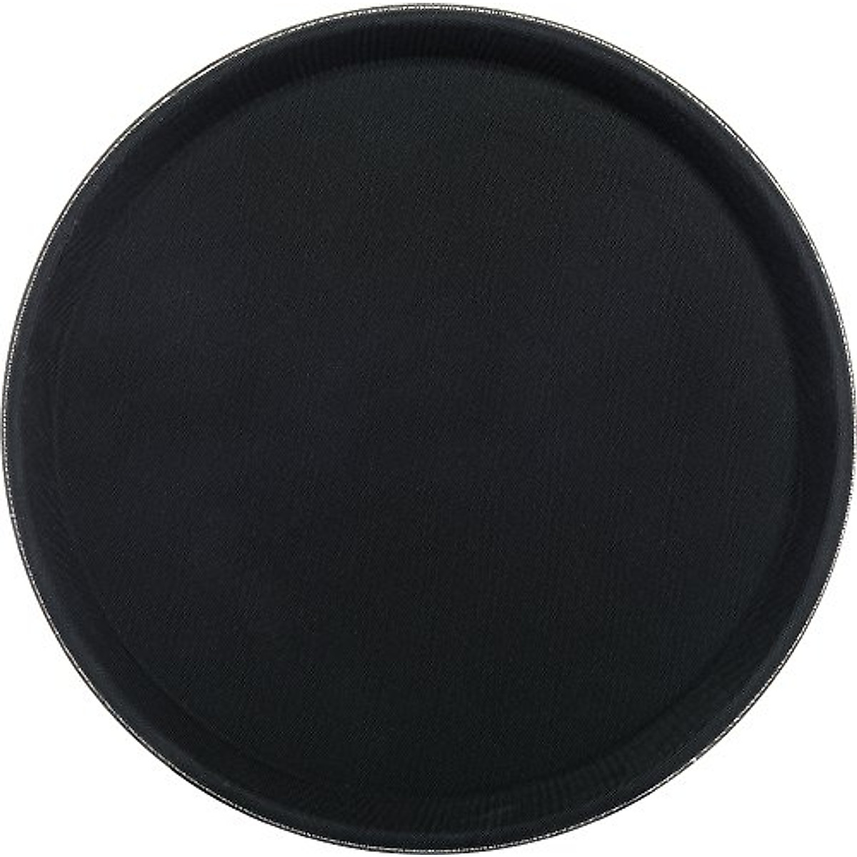 Carlisle FoodService Products 1100GL004 GripLite Rubber Lined Non-Slip Round Serving Tray, 11" Diameter, Black (Pack of 12)