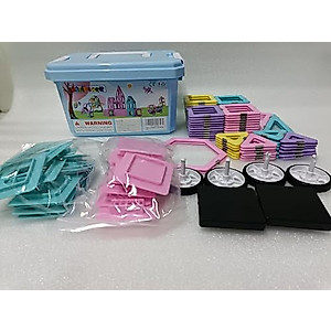 MAGBLOCK Magnetic Building Blocks Set, Upgraded Magnetic Tiles Toys for 3 4 5 6 7 8+ Year Old Girls, 103pcs Magnet Toys for Toddlers Boys and Girls 3-5