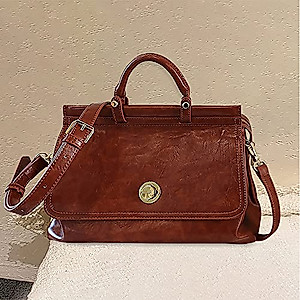Chloe soo Shoulder Bag for Women Leather Messenger Bag Large Top Handle Satchel Work Tote Bag Professional 46