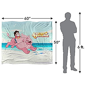 Steven Universe Steven and Lion Officially Licensed Silky Touch Super Soft Throw Blanket 50" x 60"