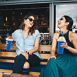 Slushie Maker Cup, Magic Quick Frozen Smoothies Cup for Homemade Milk Shake Ice Cream Maker, Cooling Cup, Double Layer Squeeze Slushy Maker Cup, Birthday Gifts for Friends&Family (Blue)