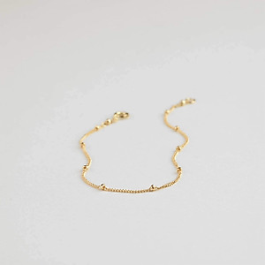 Dainty Satellite Chain Bracelet,Simple Delicate Stacking Satellite Chain Link Bracelets for Women