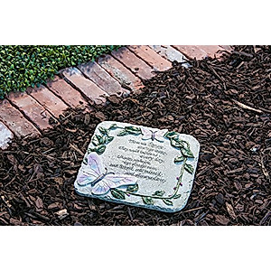 Evergreen Those We Love Don't Go Away Garden Memorial Stone | Outdoor Safe | 10-Inch | Remembrance Gift | Décor for Homes, Lawn and Garden