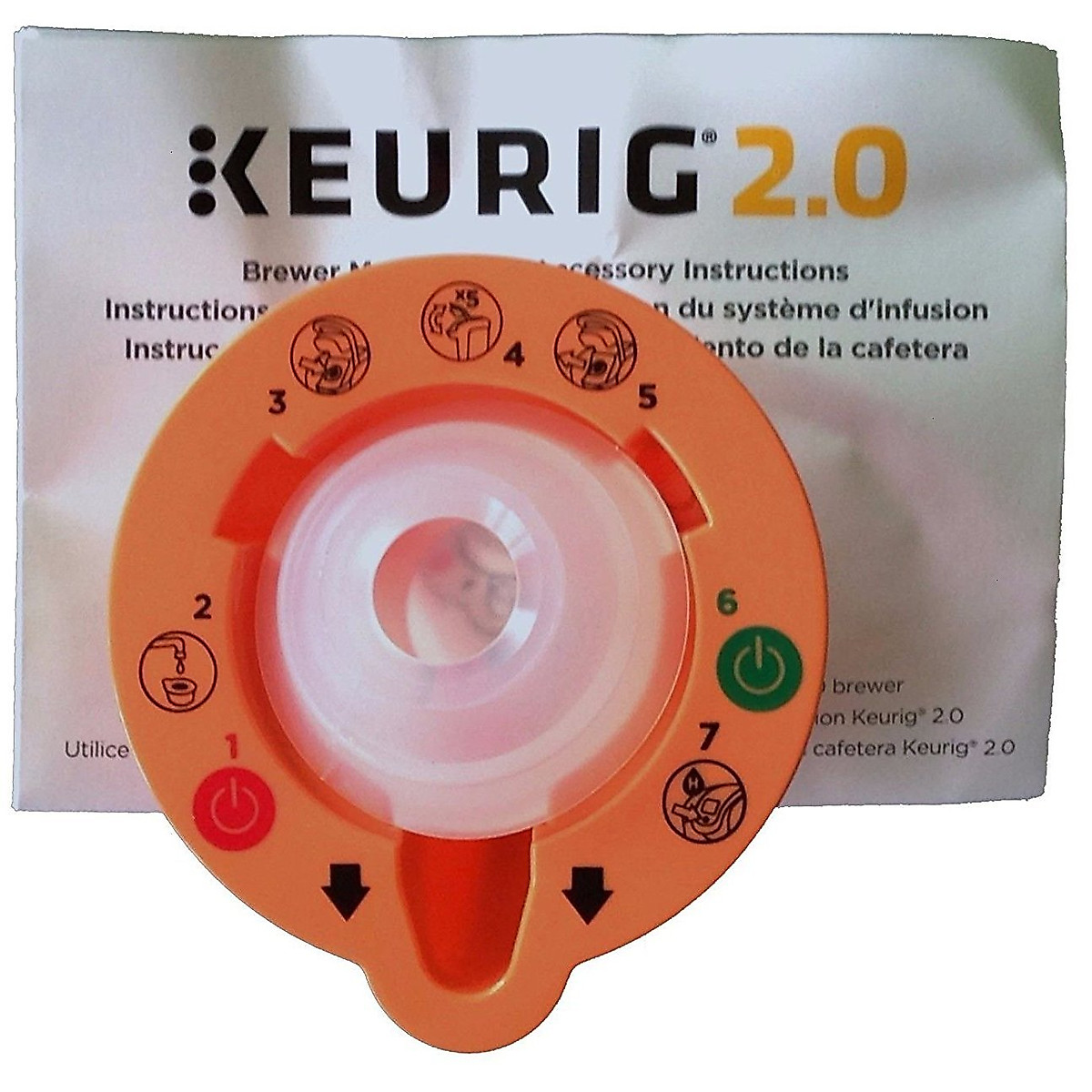 Keurig B01MXFTW88 2.0 Needle Cleaning Tool, kkk, Orange