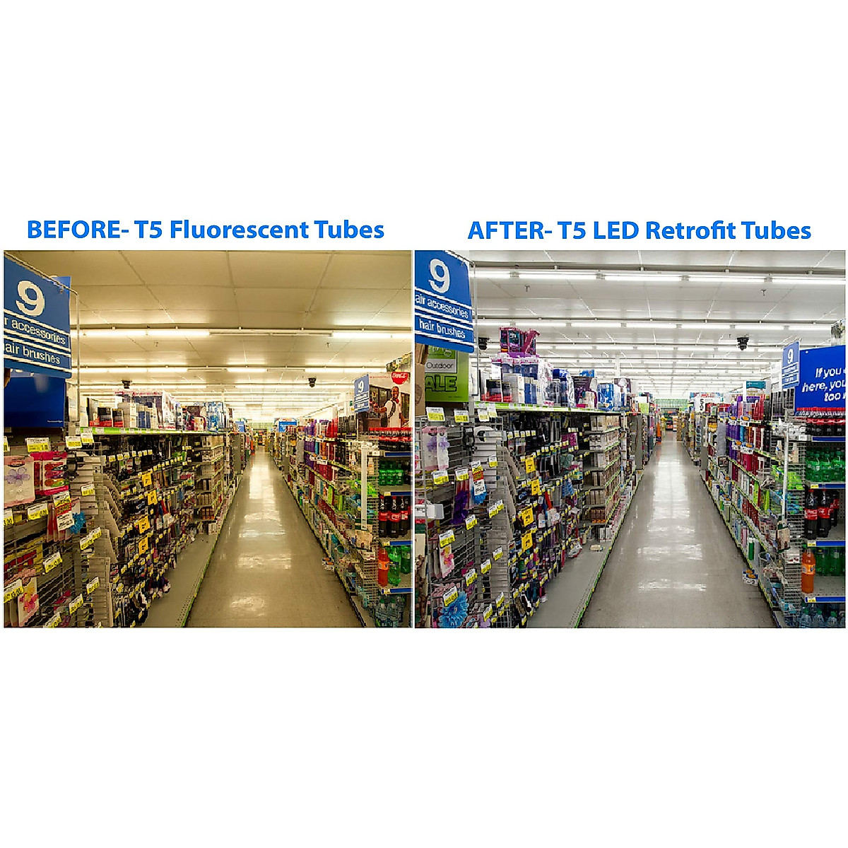 LED T5 Ballast Bypass Tube Light (30 PACK) Shatterproof; 120-277V; 24W; 3200 Lumens=160lms/w; Rewire direct to AC power single sided connection; 50,000 Life Hours; 5 Year Warranty; UL & DLC Listed