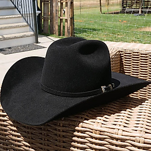 FGSS Classic Felt-Western-Cowboy-Cowgirl-Hats for Women-Men Fedora-Jazz-Hat with Belt(Lagre)