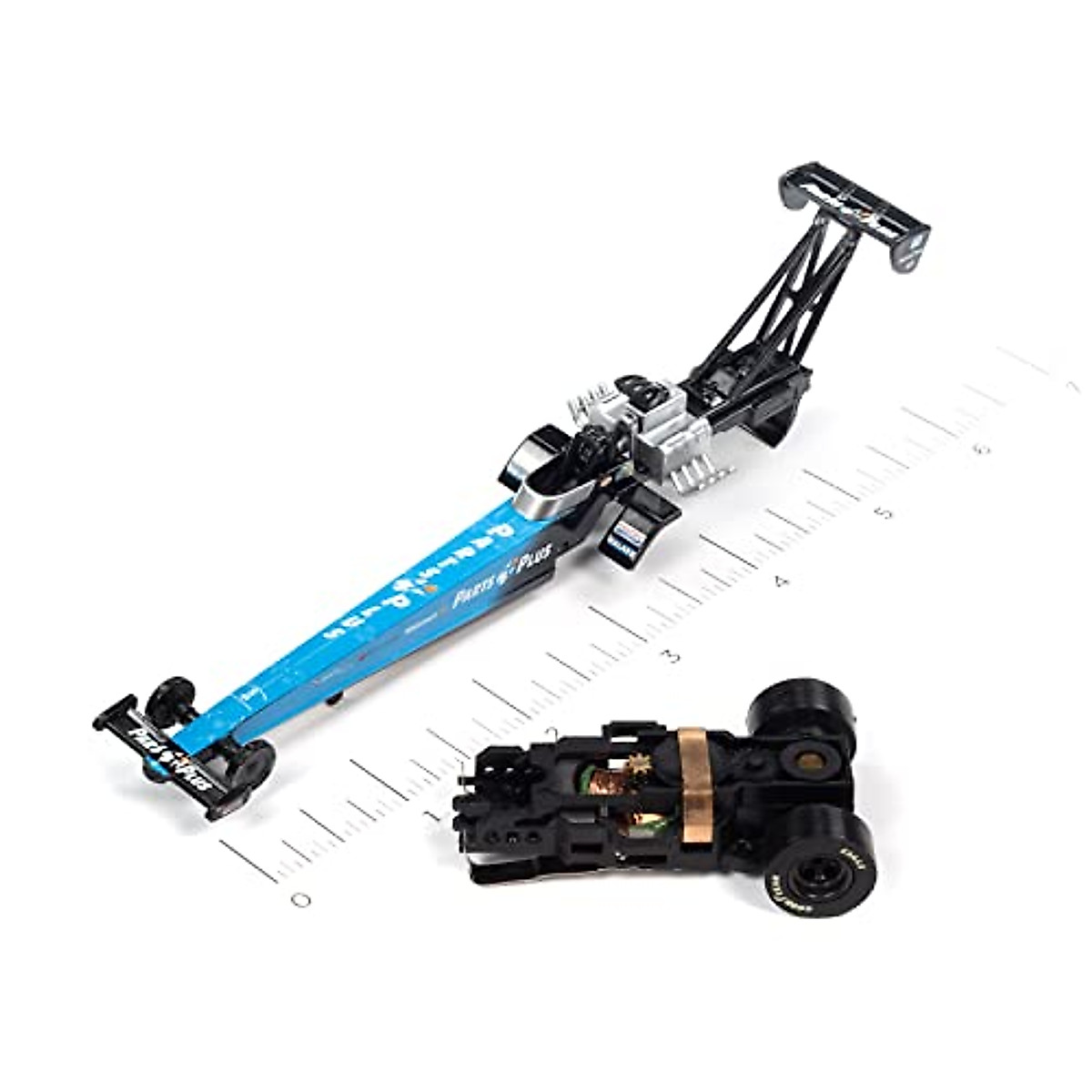 Auto World 4Gear NHRA R27 Clay Millican - Parts Plus Top Fuel Dragster HO Scale Slot Car