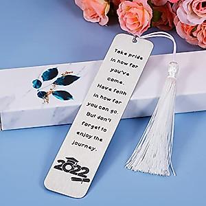 Graduation Gifts Back to School Inspirational Bookmark Gifts for College High School Grads Class of 2022 Senior Students Women Men Birthday Christmas Gift for Daughter Son Boys Girls from Mom Dad