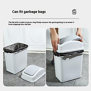 Gooddyiyukey Trash Can with Lid,5.5 Gallons, Plastic Garbage Can with Lid, Waste Basket,Trash Bin,Garbage Bin,Pink Trash Can for Living Room, Outdoor, Kitchen, Bedroom, Dorm, Office, Bathroom