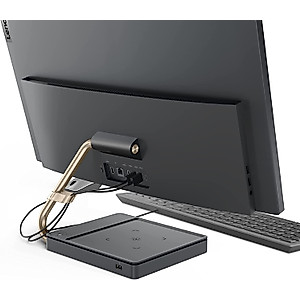 Lenovo IdeaCentre 5 AIO, 23.8" FHD Touchscreen All-in-One Desktop, AMD Ryzen 7 5700U Processor, 16GB RAM, 256GB SSD+1TB HDD, WiFi6, Bluetooth, Webcam, Wireless Keyboard & Mouse, Windows 11 Home, Grey