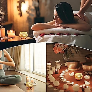 AOVILA Taurus Gifts for Women Gold Votive Candle Holder Tea Light Candle Holder with Tea Light Candle Gift Set for Zodiac Astrology Birthday Gifts Women Mother Home Decor Table Centerpiece