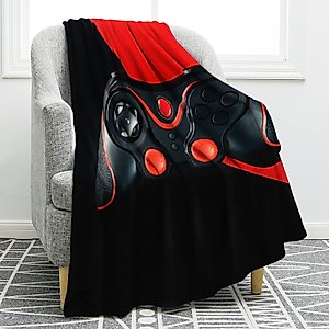 Jekeno Boys Gamer Gifts Throw Blanket, Game Theme Blanket for Kids Teens Men Brothers, Christmas Birthday Valentine's Day Gaming Gifts, Room Decor Toy Gift for Age 2 3 4 5 6 7 8 9 10 Year Old Girl Boy