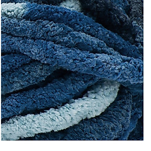 Bernat Blanket Extra Yarn, Jumbo Gauge #7, 2-Pack (Teal Dreams) Bundle with Bella's Crafts Stitch Markers