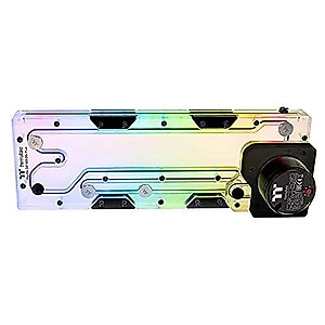 Thermaltake Pacific DP100-D5 Plus 360mm 200ml 16.8 Million Color RGB Alexa/Razer Chroma/5V Motherboard Syncable 6-Port G 1/4" Thread 5-Speed Adjustable D5 Pump Distro Plate Combo CL-W263-PL00SW-A