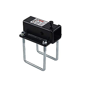 TOPTOW 63800 RV Bumper Hitch Receiver Adapter 2 inch for 4 inch X 4 inch and 4.5 inch X 4.5 inch Bumpers, Fits for Bike Racks, Cargo Carriers Camper-on