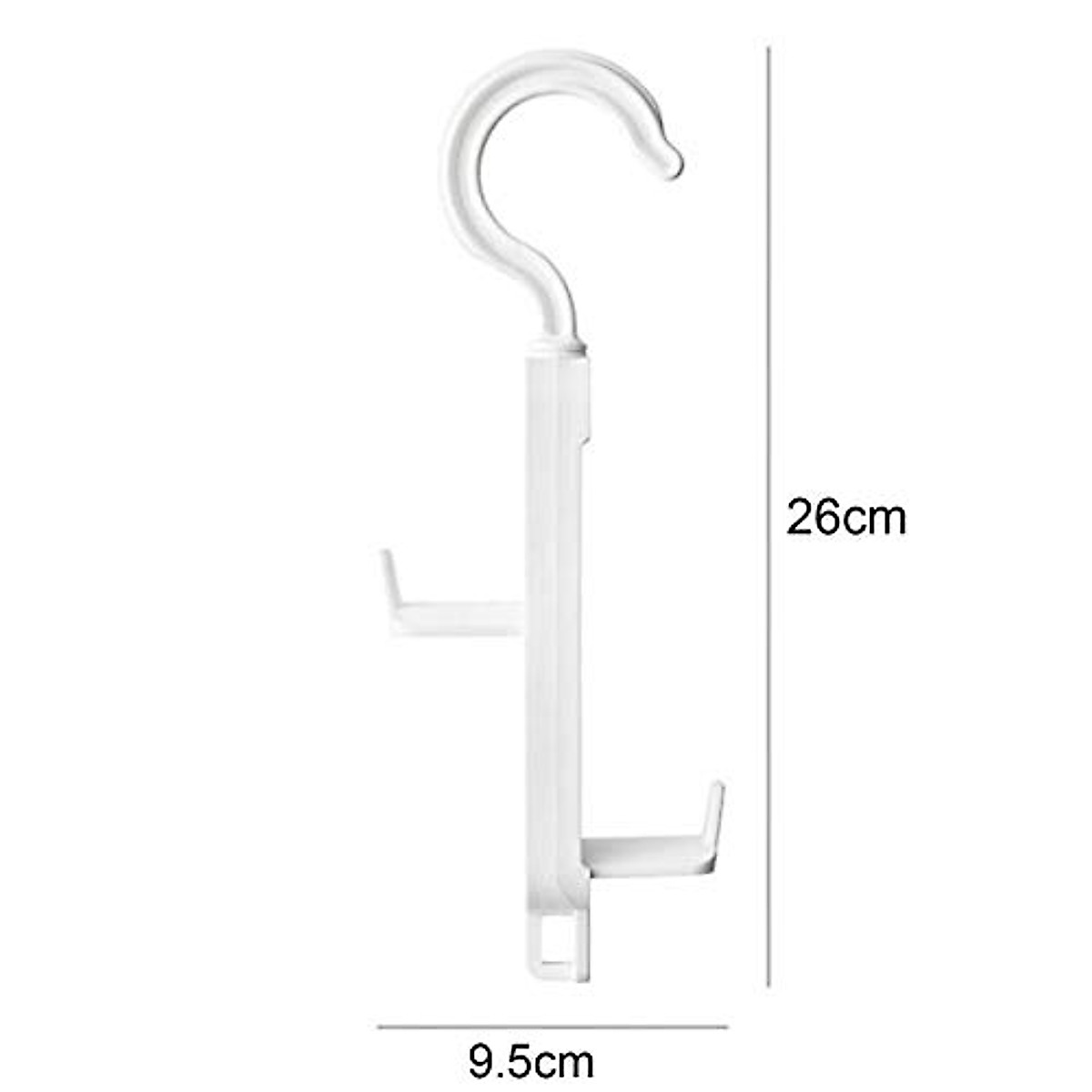 360 Degree Rotation Plastic Clothes Hanger Organizer Double-sided BedRoom Scarf Hook