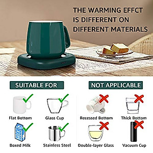 Coffee Mug Warmer for Desk, Coffee Cup Warmer with Auto Shut Off for Home Office, Smart Electric Warmer Plate for Warming Coffee, Milk and Tea (No Cup)
