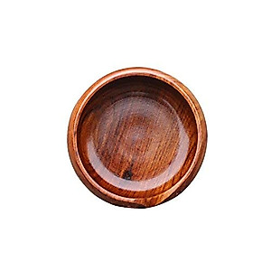 DAHLIA GOODS Wooden Yarn Bowl 6x3 Inch, Knitting and Crochet Rosewood Bowl, Made From Sturdy Wood For Yarn Storing