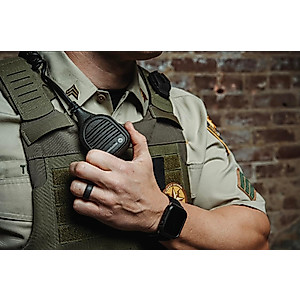 THE MIC LOOP Micro - Keeps Portable Radio Mic in Place for Police/Law Enforcement OD GREEN