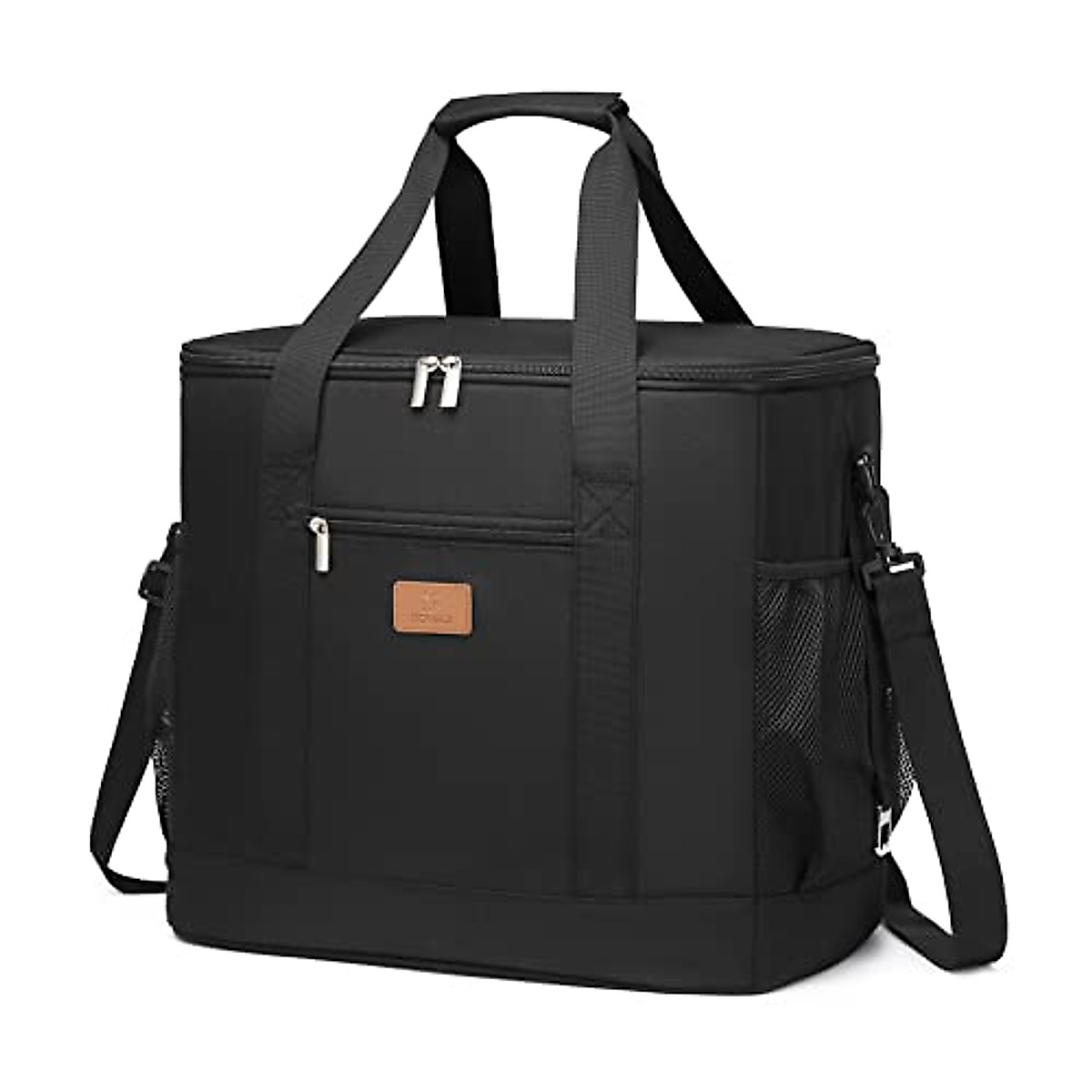 MOYAQI Large Soft Sided Picnic Cooler Bag 40L Insulated Leak Proof for 60 Cans of Beverage or Beer Storage, Collapsible Cooler Lunch Bag for Camping, Lunch, Beach, Picnic, Road Trips, Shopping, Travel