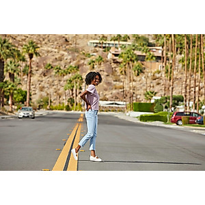 Glolily ELLE Mary Jane Women's Slip-On Comfort Flats - Black Leather, Size 8