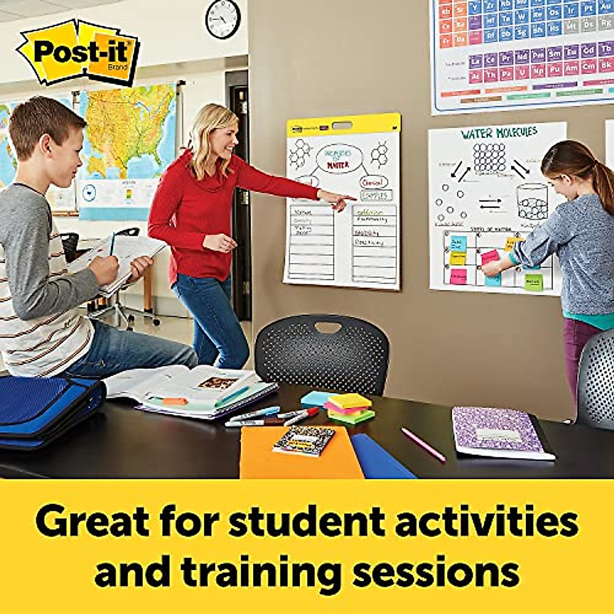 Post-it 566 Self-Stick Wall Pad, 20 x 23, White, 20 Sheets, 4/Carton