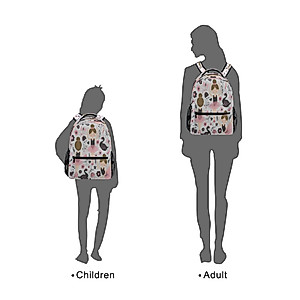 Cute Ballerina Girl Backpack for Girls School Bags Bookbags for Teen Kids Travel Laptop Daypack Bag Laptop Backpacks