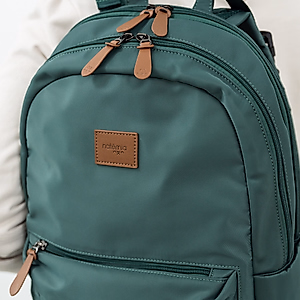 Natemia Diaper Backpack - Water-Resistant Baby Diaper Bag with Pockets, Stroller Straps, and Portable Changing Pad Included