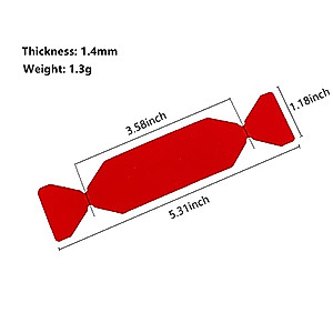 CARTINTS 18Piece Squeegee Felt Tape, Red Microfiber Felts for Plastic Squeegee & Decal Applicator, Non-Scratch to Car Vinyl Film, Fit for 4-inch Squeegee