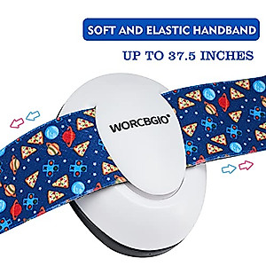 WORCBGIO Infant Ear Protection Headphones with Adjustable Elastic Headband&Comfortable White Muffs Baby Earmuff Helps Sleep Well & Reduce Noise (Planet,White