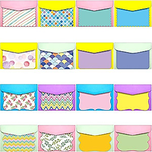 FANCY LAND 40 Single Panel Blank Cards with Envelopes Bright Pattern Watercolor Colorful Greeting Note Cards Office School Home Kids