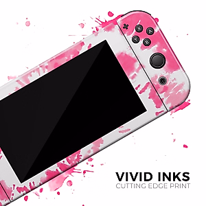 Design Skinz - Compatible with Nintendo Switch OLED Console Bundle - Skin Decal Protective Scratch-Resistant Removable Vinyl Wrap Cover - Spiral Tie Dye V6