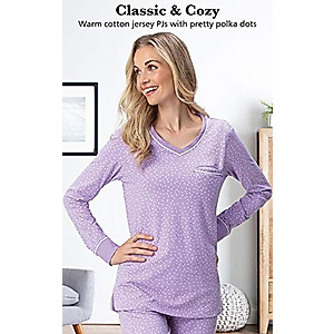 PajamaGram Petite Pajamas for Women - Womens Petite Pajamas Set, Lavender, XL 16