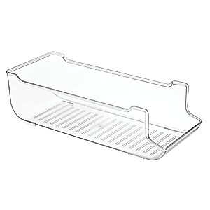 mDesign Large Plastic Pop/Soda Can Dispenser Storage Organizer Bin for Kitchen Pantry, Countertops, Cabinets, Refrigerator - Holds 9 Cans - BPA Free, Food Safe - Clear