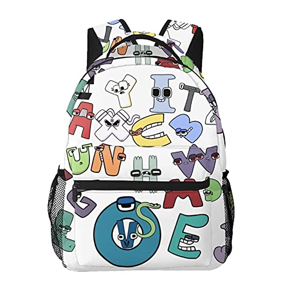 Alphabet Lore Backpacks for Boys Girls Teens Book Bag Travel Hiking Camping Work Bags