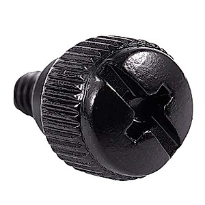 6# 32x6mm Desktop for Computer PC Case Chassis Thumb Screws Black 100 Pcs - (Black) SCRW-024456