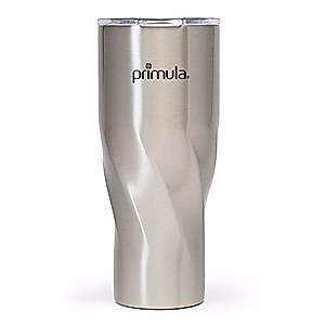 Primula Avalanche Double Walled Vacuum Sealed Thermal Insulated Tumbler Stays Cold or Hot All Day Long, Reusable Thermos, 1 Count (Pack of 1), Brushed Stainless Steel