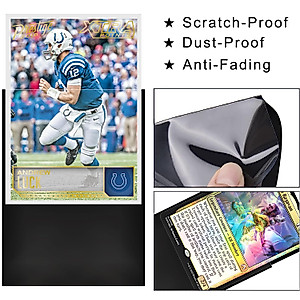 VKshop 1000pcs Matte Trading Card Sleeves Protector for Sports Card Sleeves and Toploader Card Sleeves Fit for Collectable Gaming Cards(colours,66 * 91mm)