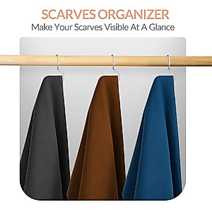 ZEDODIER 14 Pack Purse Hooks for Closet, Backpack Hanger Bag Holder, Closet Accessories Organizer S Hook for Hanging Purses, Handbags, Bags, Belts, Scarves, Hats, Clothes, and Plant, Silver