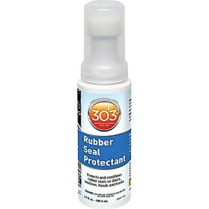 303 Rubber Seal Protectant - Protects And Conditions Seals On Doors, Windows, Hoods, Trunks Rejuvenates Color Old Seals, 3.4 fl. oz. (30324)