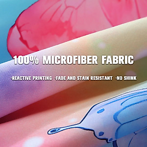 JQinHome 6 Pc Butterfly Comforter Set Twin,3D Rainbow Butterfly Bedding Set for Girls Women,All Season Microfiber Butterfly Design Bedding Collection with Pillowcase, Flat & Fitted Sheet (Rainbow)