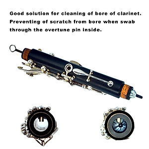 KUKYO clarinet pad kit, cleaning swab, clarinet key pads, flute pad saver, clarinet cleaning & care, Ultra cotton-fiber,flute swab,clarinet saver, clarinet swab kit,gift…