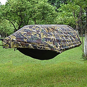 WintMing Hammock with Mosquito Net and Rain Fly Cover 3 in 1 Camping Hammock Tent 440lbs Load