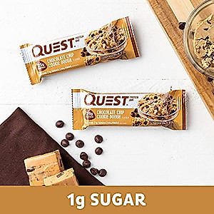 Quest Protein Bar Chocolate Chip Cookie Dough, 2.12 Ounce