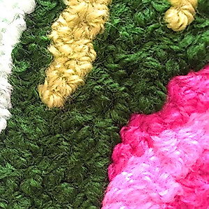 ABREEZE Rose Rug Rose Carpet Pink Plush Bath Mat Door Mat Nonslip Bathroom Rug Flower Rug Kitchen Area Rugs Modern Living Room Rug, Pink