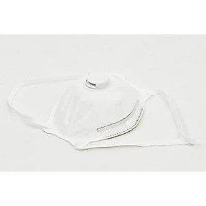 9116 Particulate Respirator Dust Mask with Valve, Two-Strap Cup Style Design, Lightweight with Cushioning Nose Foam, NIOSH Approved 10 Masks