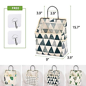 XIAOQI 2Pack-Wall Hanging Storage Bag, Waterproof Over The Door Closet Organizer Hanging Pocket Organizer, Over The Door Closet Organize